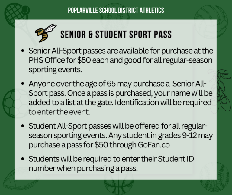 Senior & Student Sport Pass – Poplarville School District
