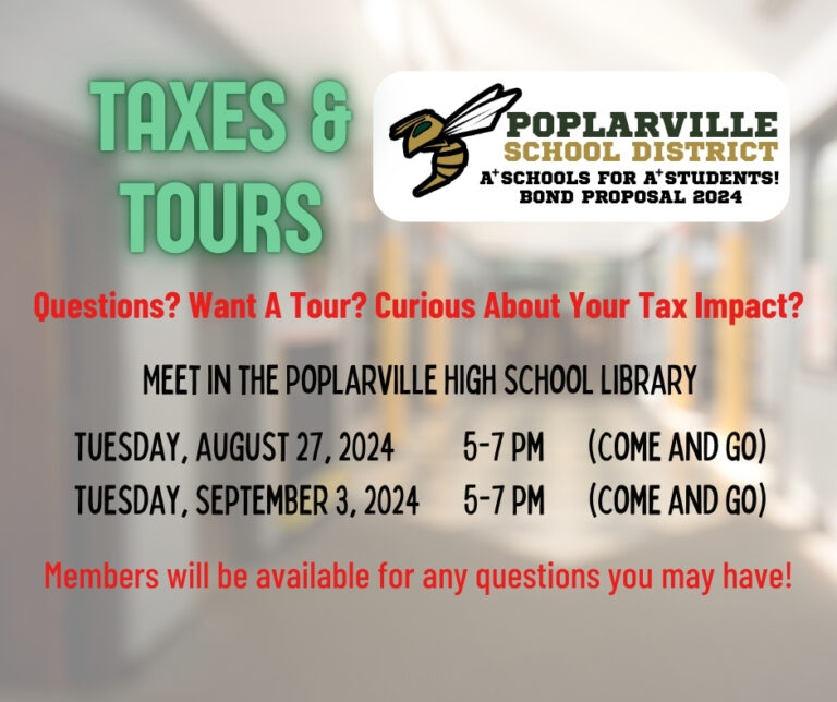 Taxes & Tours – Poplarville School District
