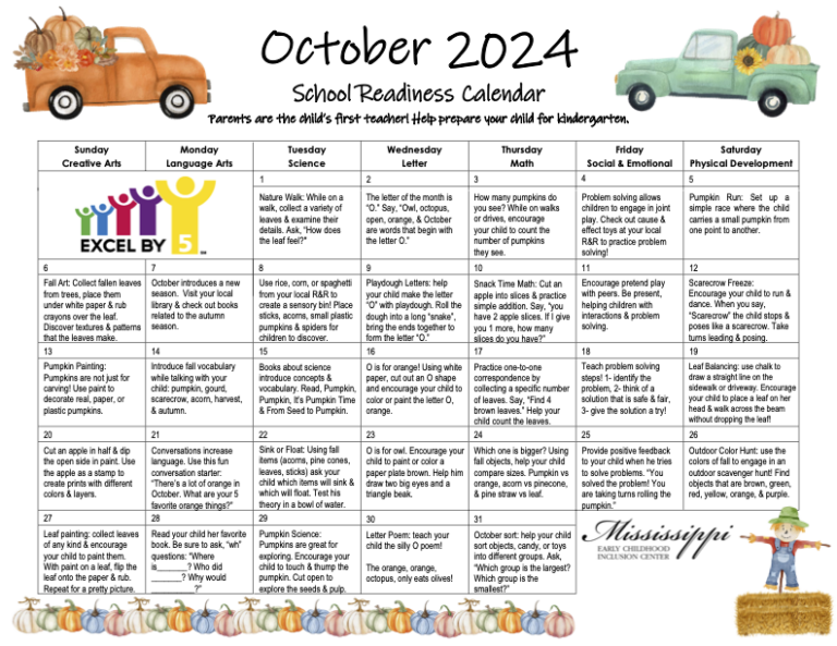 School Readiness Calendar 2024 – Poplarville School District